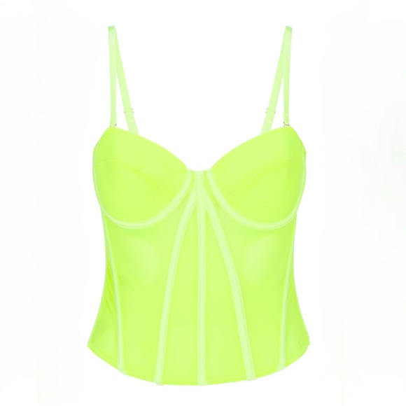 Shades of Blonde | Tops | Shades Of Blonde Neon Corset Bustier Top ...